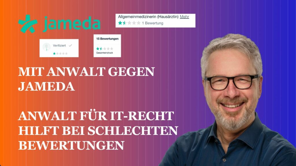 Mit Anwalt gegen jameda | Thomas Feil